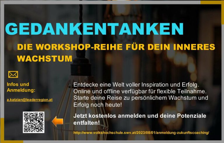 Gedankentanken die Workshopreihe – Marktgemeinde Kirchschlag (Waldviertel)